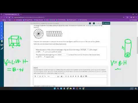 Geometry Sem B Unit 9 Course Activity: Explaining Volume Formulas (Task 1) - YouTube