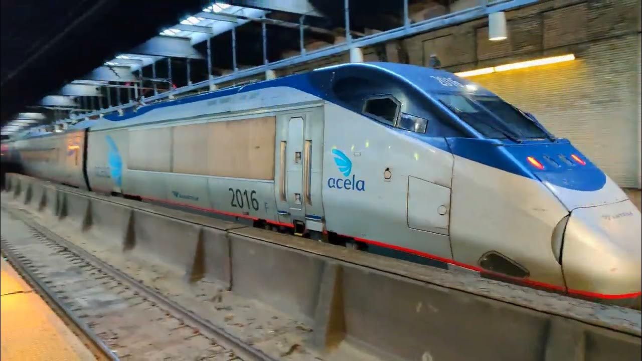 NJ Transit Rail & AMTRAK Action at Newark Penn Station - YouTube