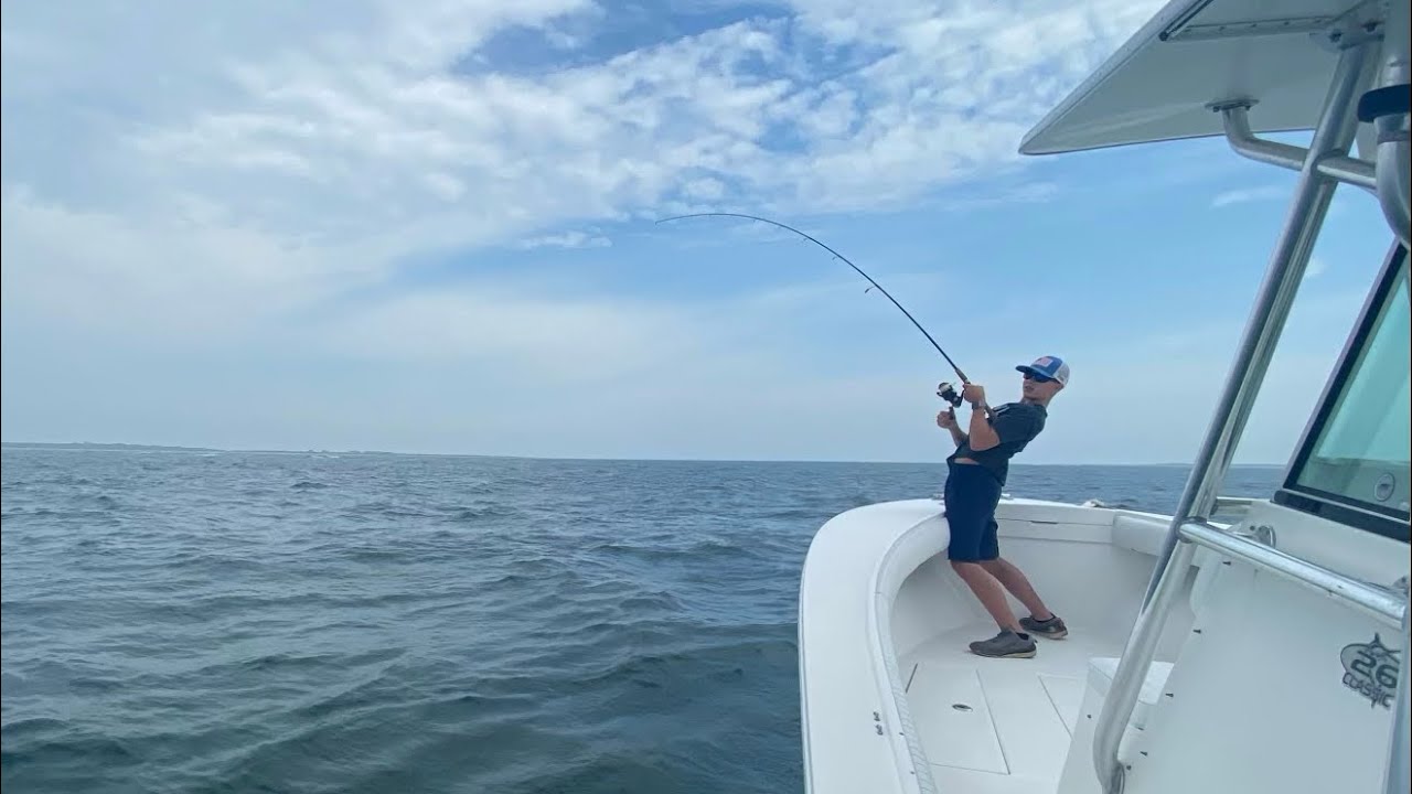 Fishing for Big Bluefish And Stripers Off The Coast of Nantucket! - YouTube