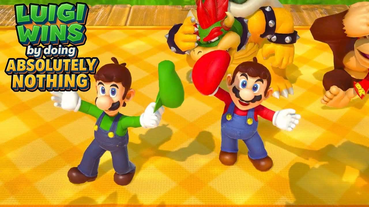 Super Mario Party Jamboree Luigi Wins by Doing Absolutely Nothing - YouTube