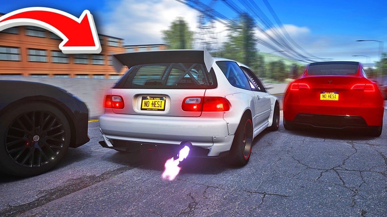 CUTTING UP through traffic WITH VTEC in Assetto Corsa - YouTube