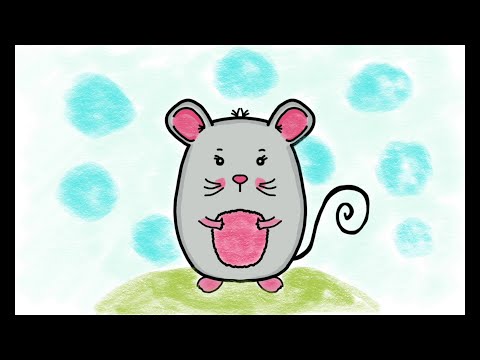 Sevimli fare nasıl çizilir🐁🐀how to draw a cute mouse🐁🐀