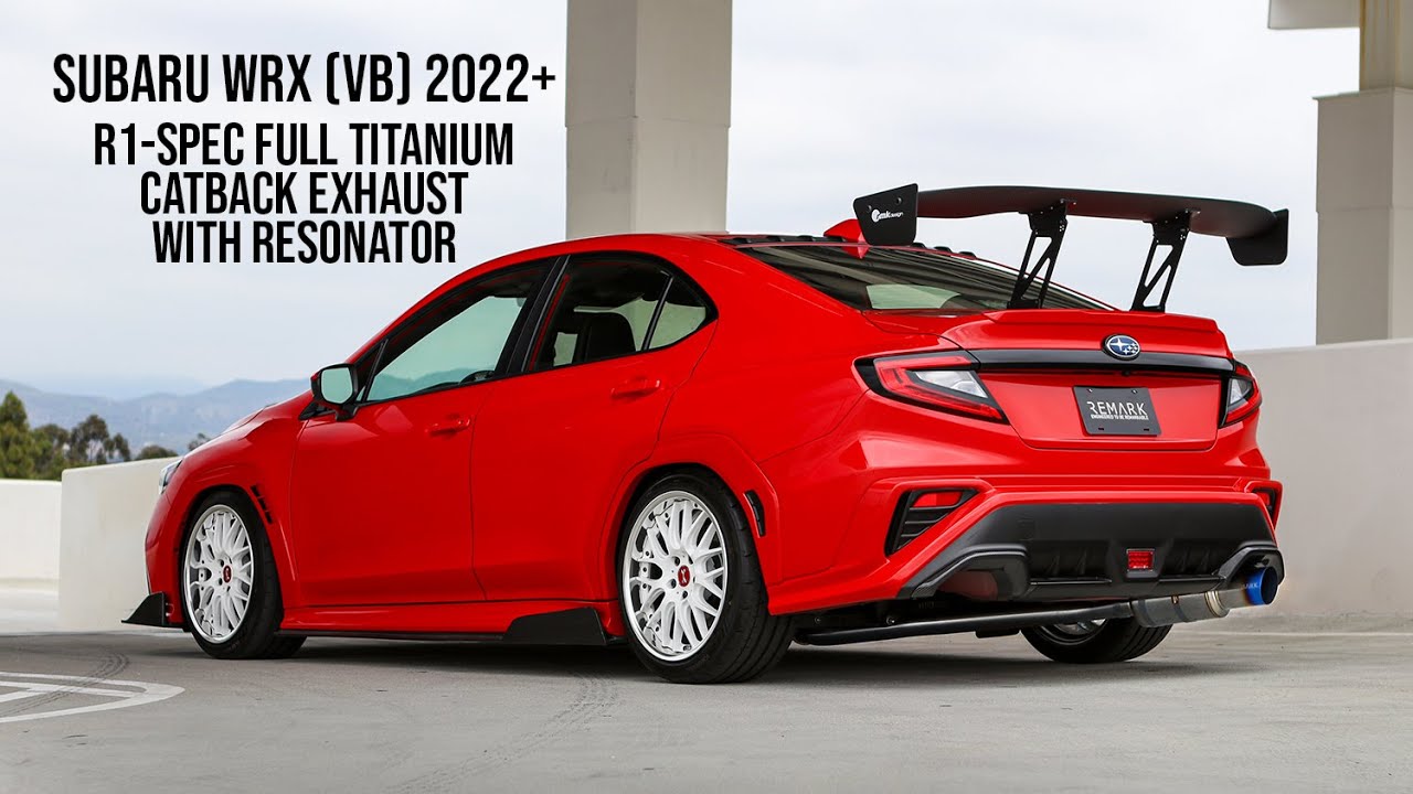 REMARK R1-Spec Full Titanium Catback Exhaust with Resonator - Subaru ...