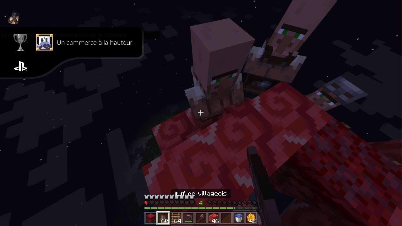 Minecraft Trophy "Star Trader" / Trophée "Un commerce a la hauteur ...