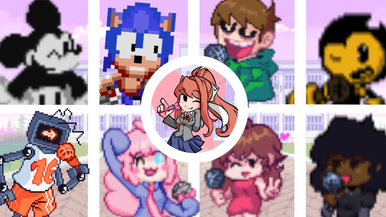 High School Conflict But Everyone Sings It (Friday Night Funkin' Doki ...