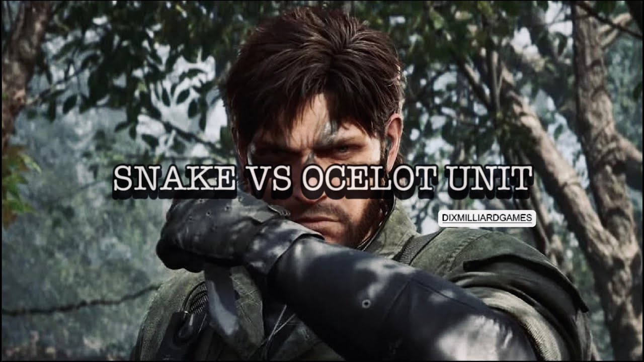 Metal Gear Solid Delta | Snake vs Ocelot Unit - YouTube