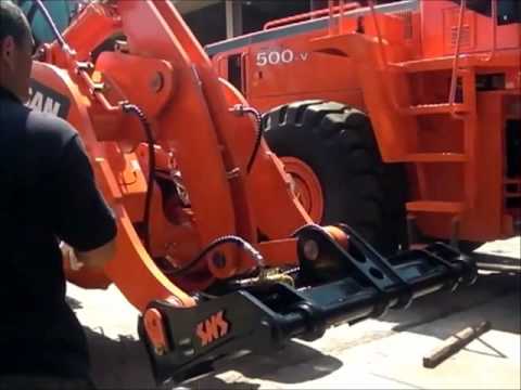 Quick Coupler for Wheel Loader(2) - YouTube