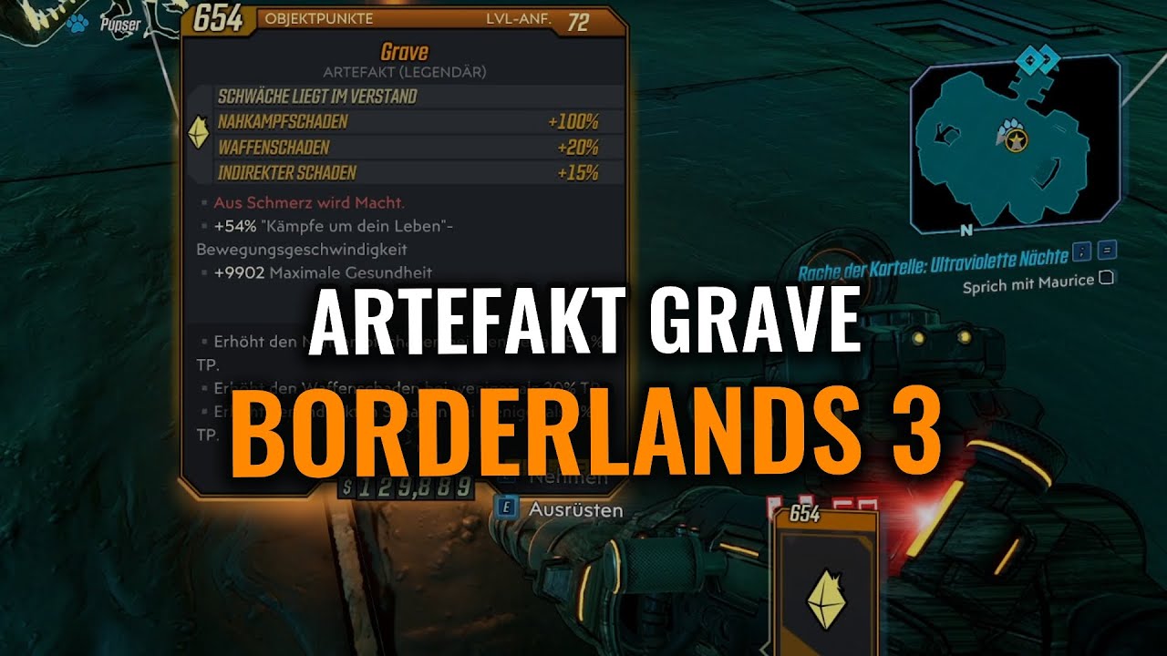 Borderlands 3 - legendäres Artefakt Grave von Graveward farmen - YouTube
