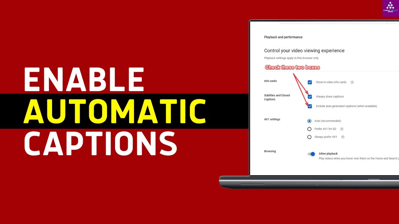 How to Enable/Disable Automatic Captions On YouTube (2025) - YouTube