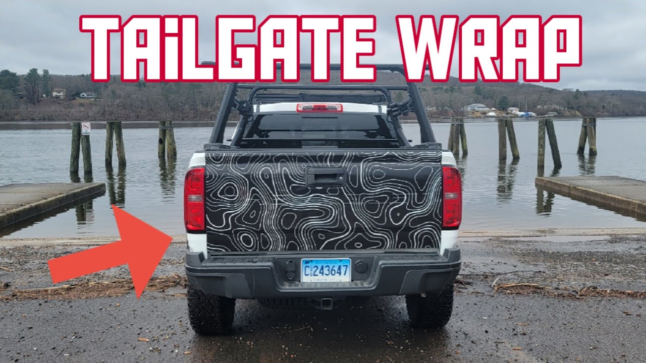 Chevy Colorado ZR2 vinyl wrapped tailgate reveal!! - YouTube