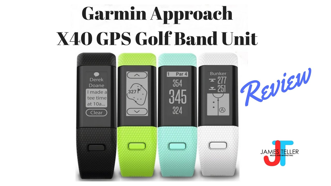 Garmin Approach X40 GPS Golf Band Unit - YouTube