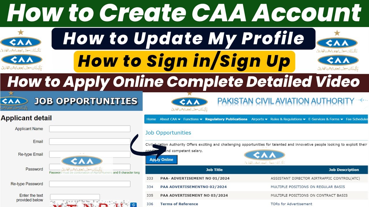 How to Apply for Pakistan Civil Aviation Authority Jobs | Step-by-Step ...