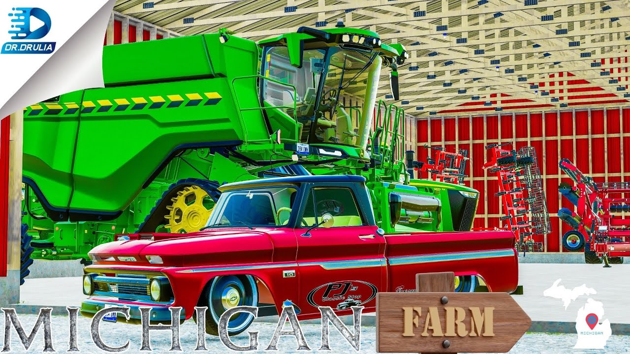 MY MOST EDITED MAP - MICHIGAN FARMS MAP #fs22 - YouTube