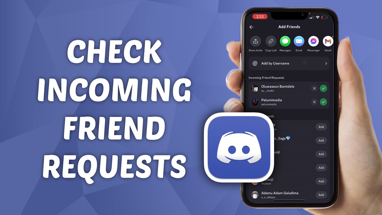How to Check Incoming Friend Request on Discord - YouTube
