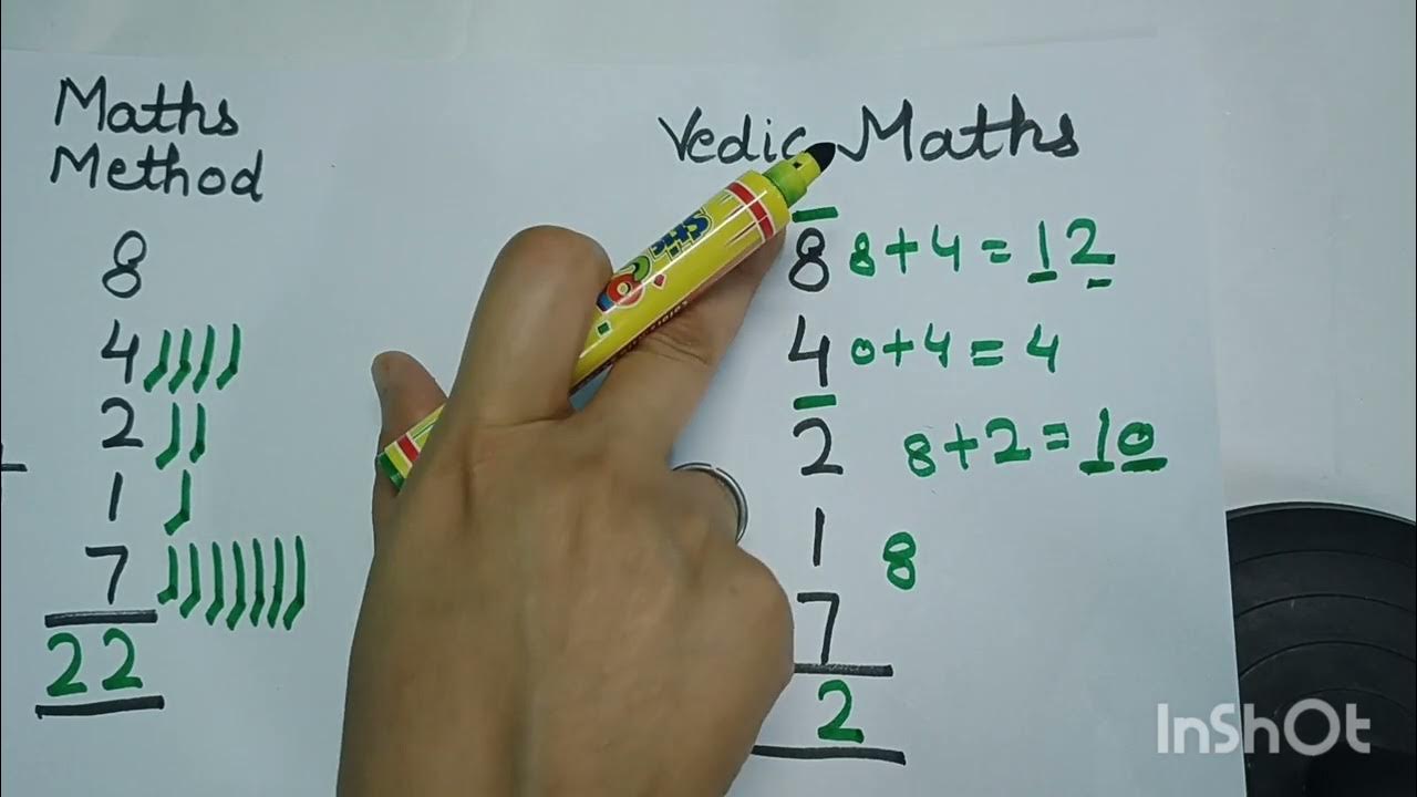 Vedic Maths ( Line addition method) - YouTube
