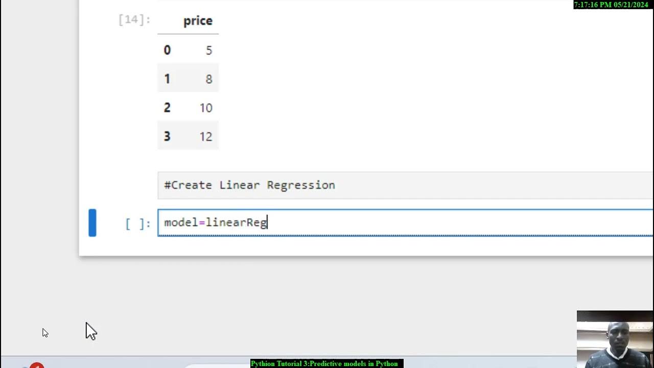 Python Tutorial 3 :-Predictive Model - YouTube