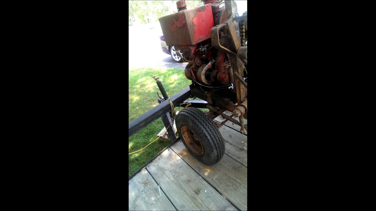 Homemade tractor walk-around, tutorial, and drive - YouTube