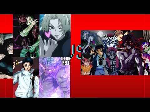 Upper moons and Muzan vs Maki, Toji, Yuki, Yuta, and Kashimo (mba ...