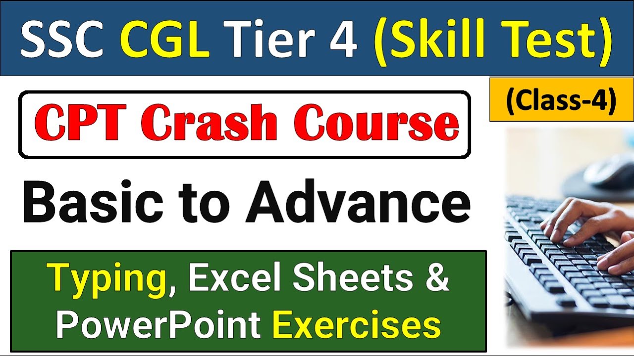 SSC CGL CPT Skill Test Class 4 | Microsoft Word Typing Practice | Learn ...