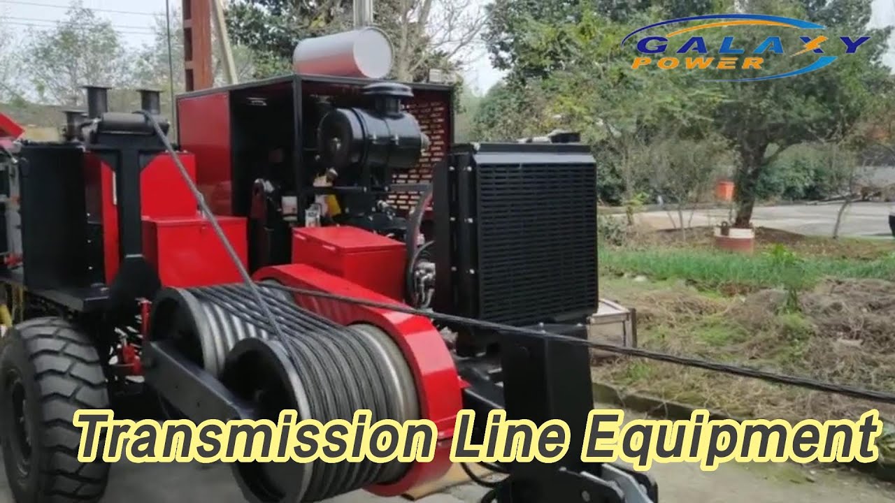 Cable Pulling Transmission Line Equipment 190kn Overhead Hydraulic ...