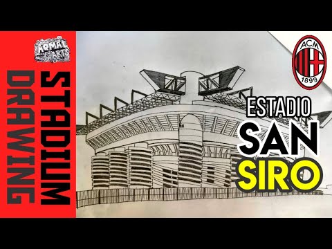 [STADIUM DRAWING]San Siro Stadium,Milano,Italy