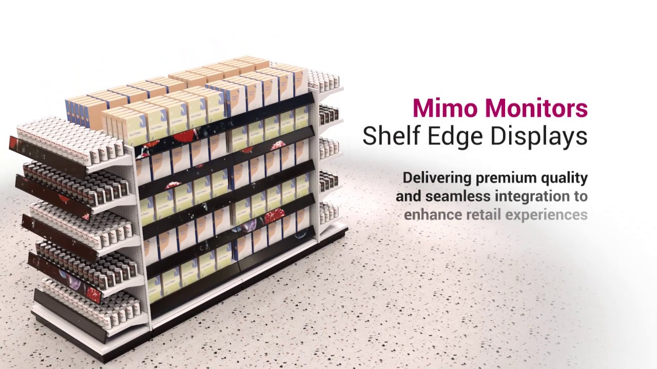 Mimo Monitors Premium Shelf Edge Display - YouTube