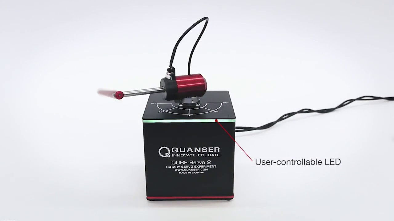 QUANSER-攜帶式旋轉倒單擺QUBE Servo 2 入門簡介 - YouTube