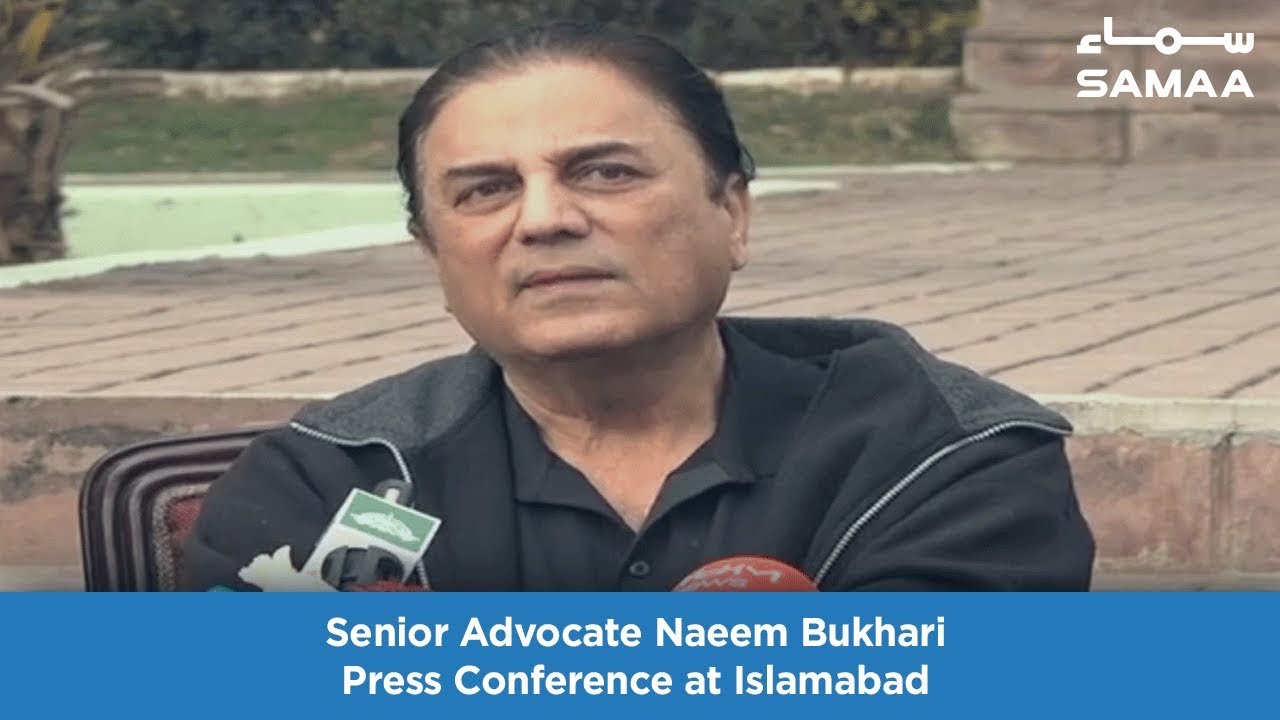 Senior Advocate Naeem Bukhari Press Conference at Islamabad | Samaa TV ...