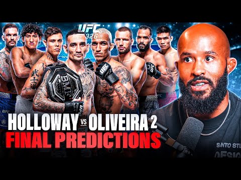 HOLLOWAY vs OLIVEIRA 2 FINAL PREDICTIONS | WHO WINS BMF REMATCH?!