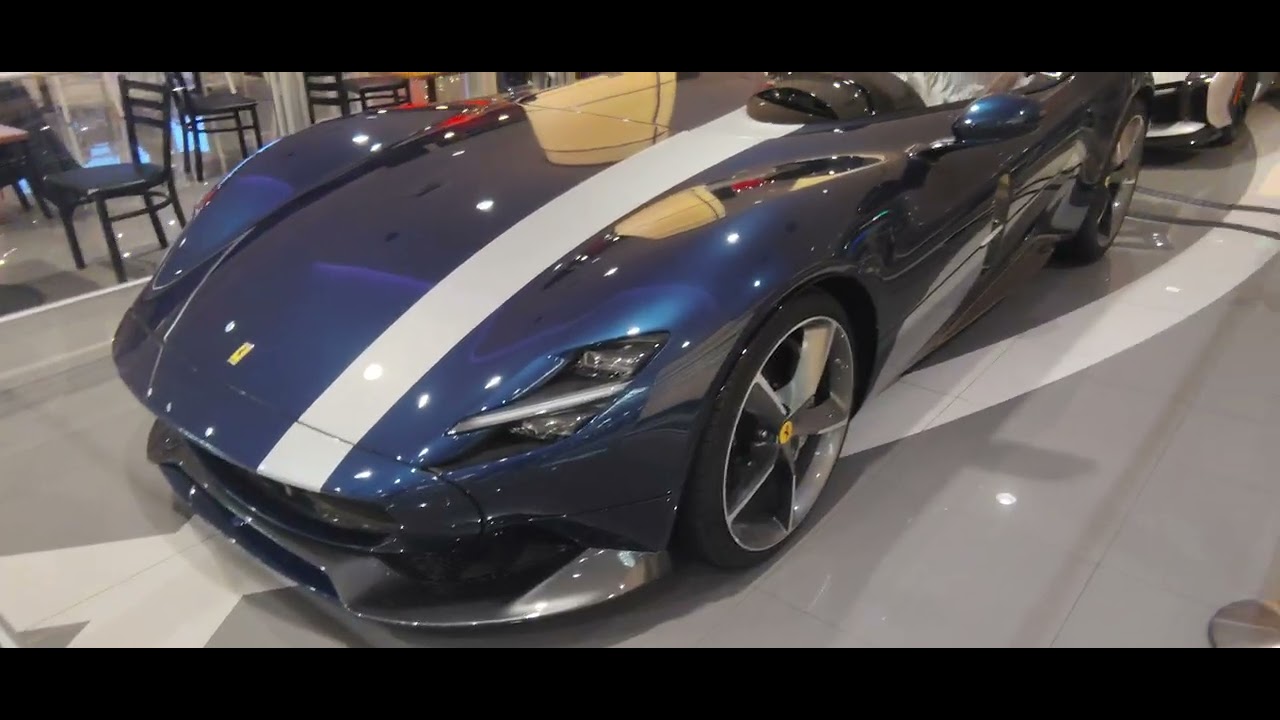 A Brand New FERRARI Monza SP1 on display patiently waiting for a new ...