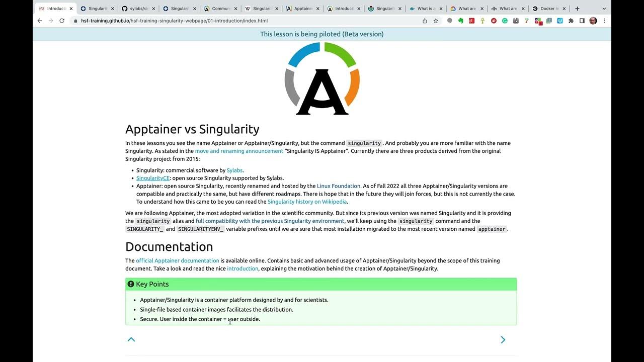 Intro to Singularity/Apptainer #1 - Introduction - YouTube