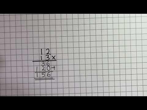 Multiplication 6 short method or compact method - YouTube