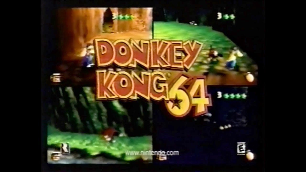 Nintendo Donkey Kong 64 1990s Television Commercial (1999) - YouTube