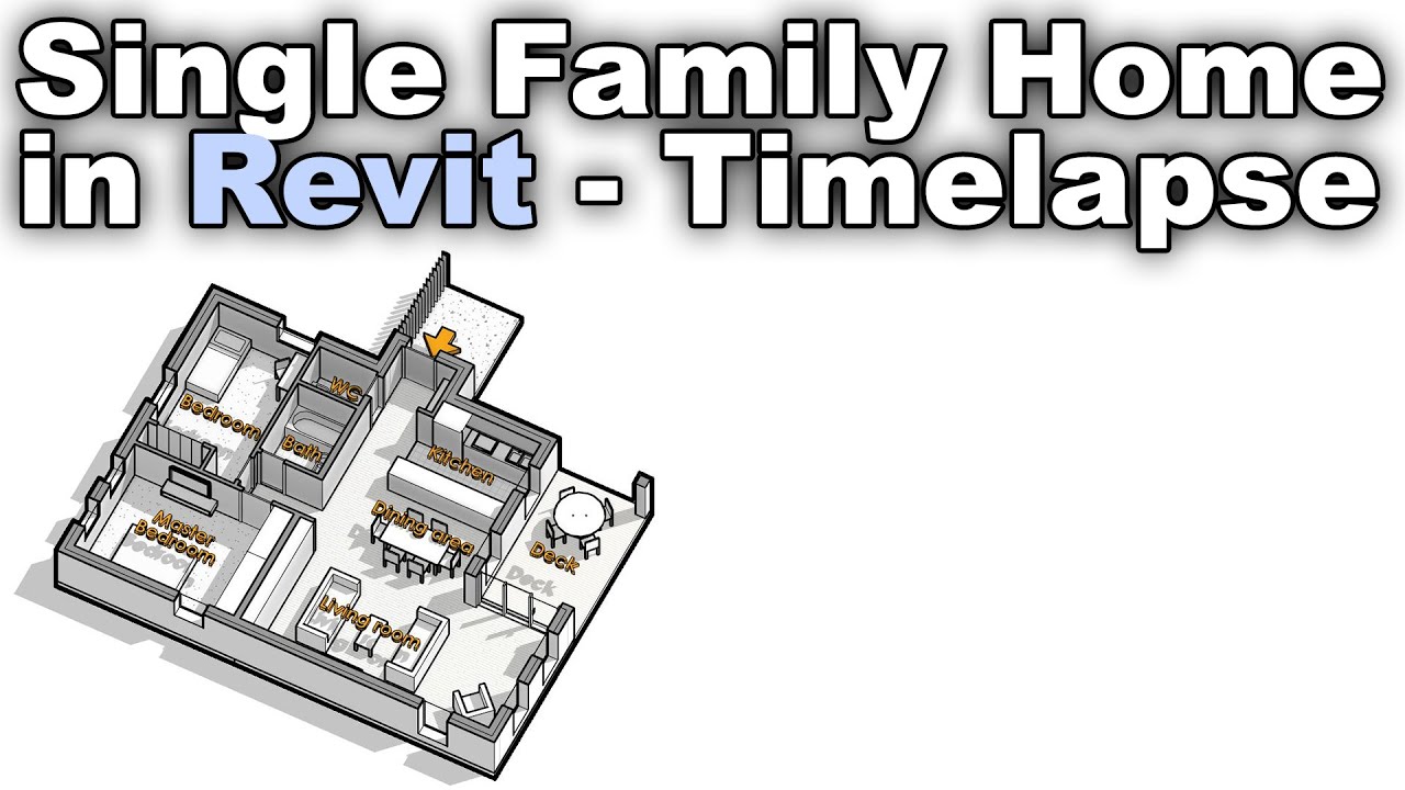 Single Family House in Revit Timelapse - YouTube