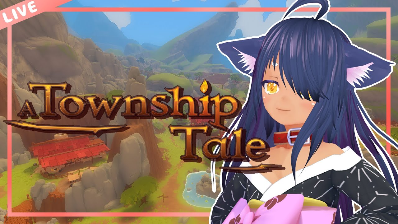 【A Township Tale #02】改めて町を見て回ろう！ あと肉。【VRバ美肉】 - YouTube