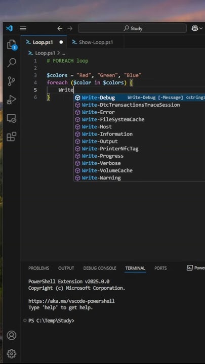 Powershell For Beginners Loops For Foreach While Powershell Beginner Scripting Coding