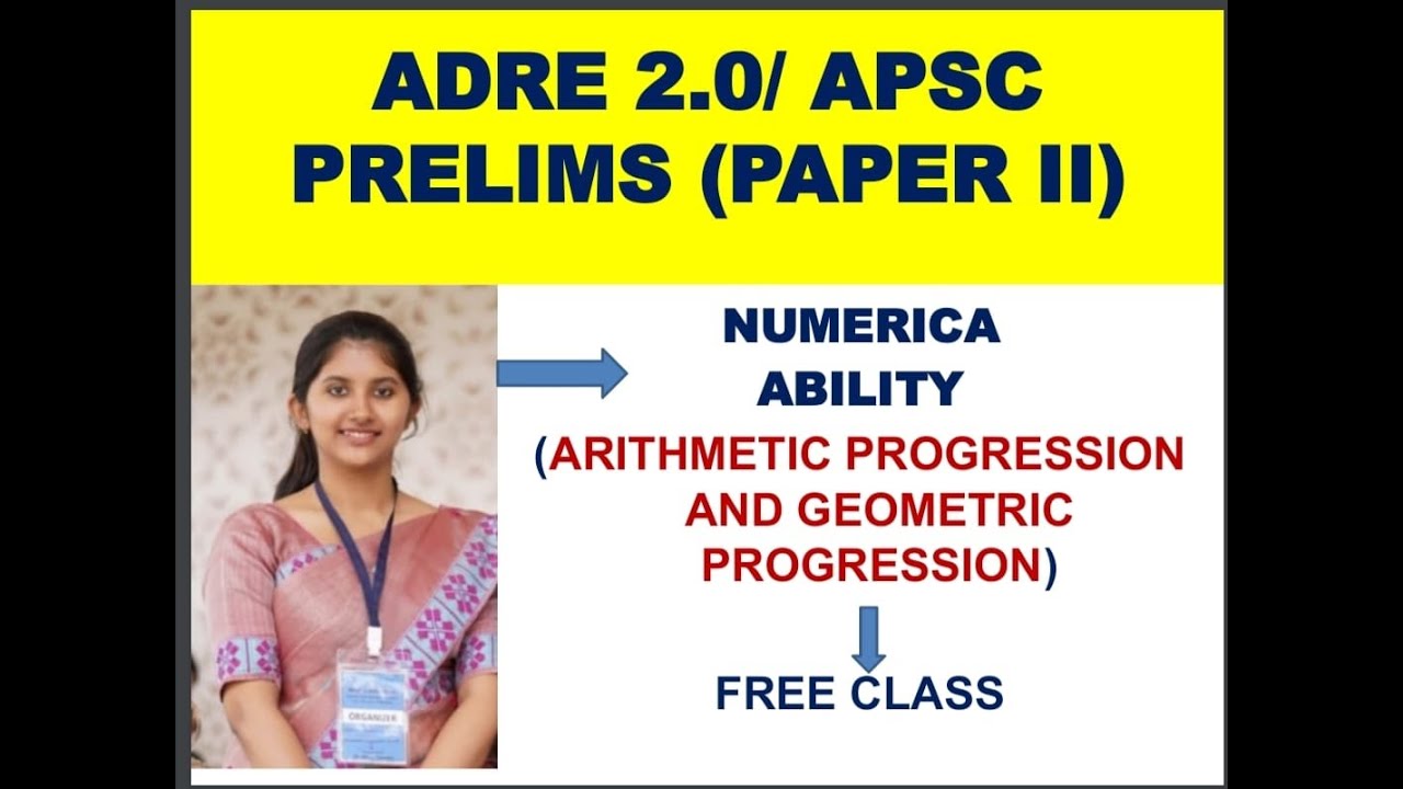 Numerical Ability ( Arithmetic Progression & Geometric Progression) for ...