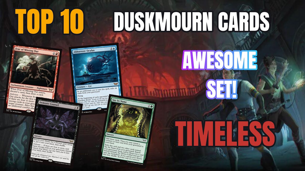 Top 10 Best Duskmourn Cards for Timeless | Magic Arena #mtg #timeless ...