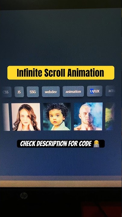Infinite Scroll Animation #tutorials #coding #shorts - YouTube