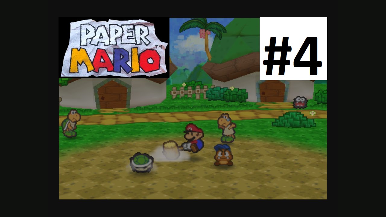 Paper Mario - Walkthrough - Part 4 - Attack Of The Fuzzies - YouTube