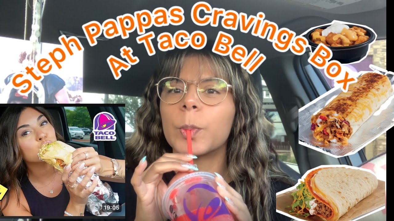 Trying my Favorite YouTubers Taco Bell Cravings Box (Steph Pappas ...