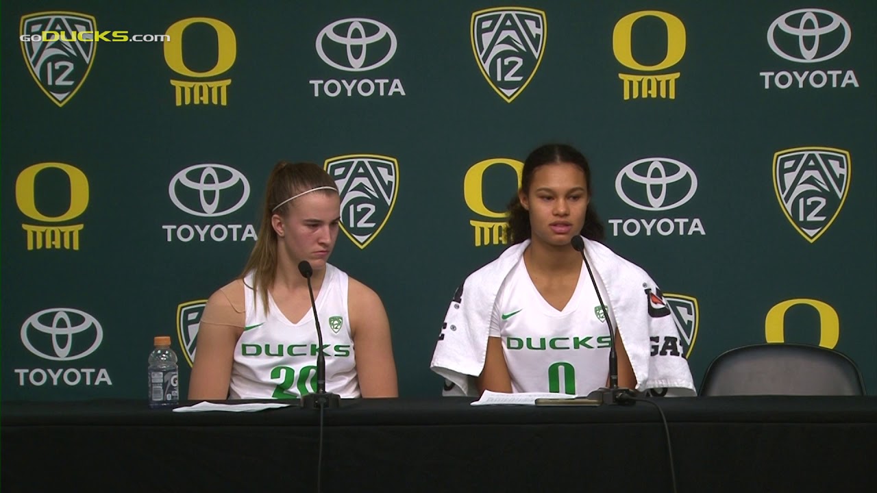Sabrina Ionescu and Satou Sabally Drake Post Game - YouTube