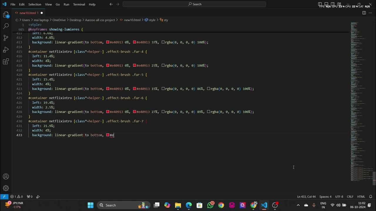 "Create the Netflix Logo Animation Using HTML & CSS – Step by Step!" Full code source #html # ...