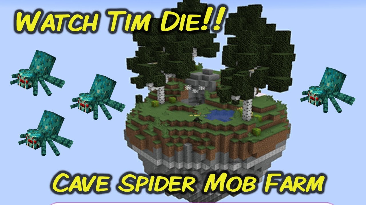 CubeCraft SkyBlock – Cave Spider Farm - YouTube