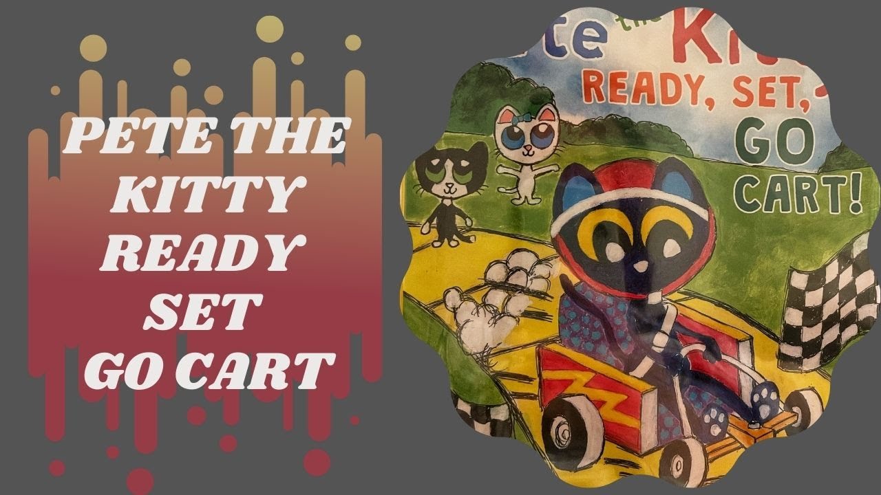 Pete the kitty Ready Set Go Cart My first Reading book children's story ...