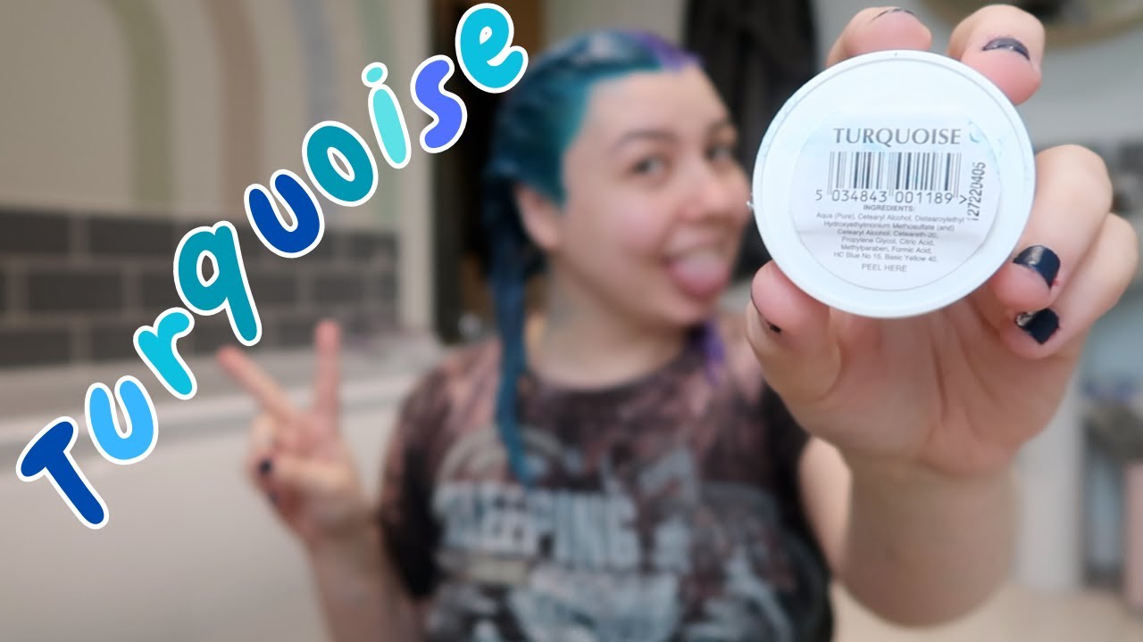 Dying My Hair BLUE with DIRECTIONS TURQUOISE - YouTube