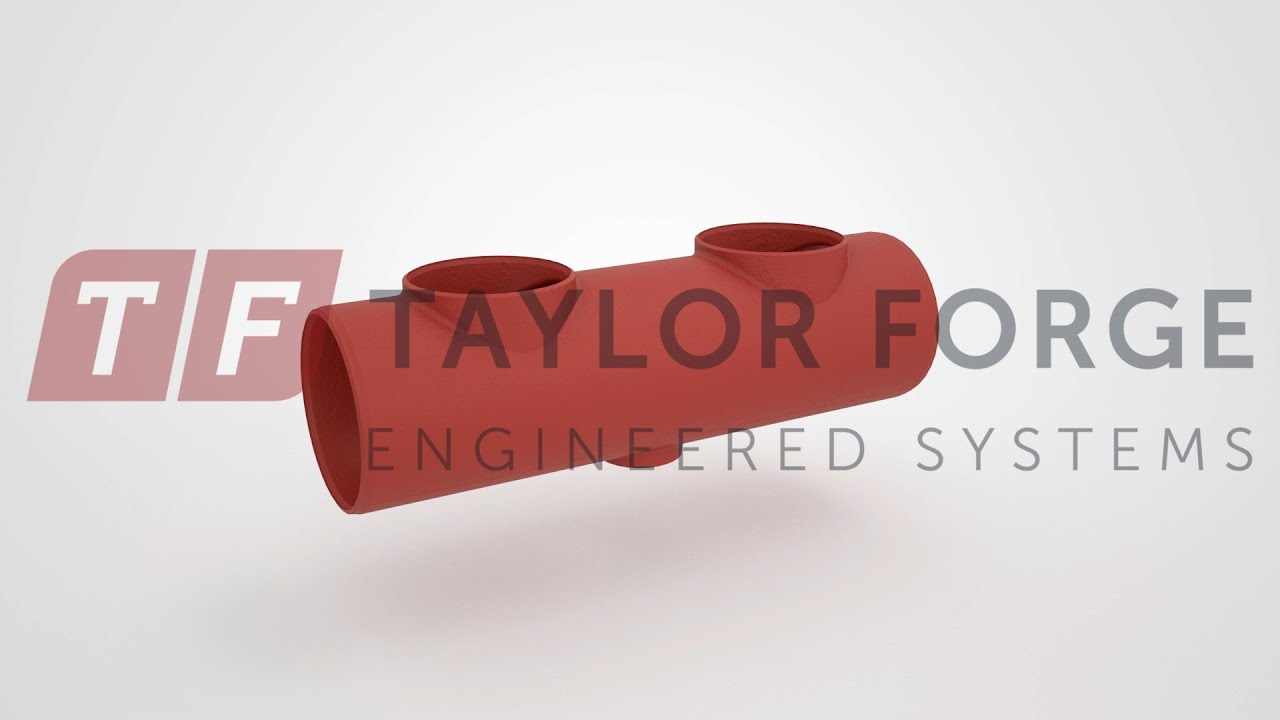 Taylor Forge Extruded Header Manufacturing Process - YouTube