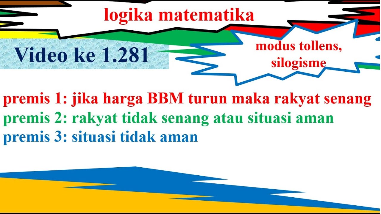 kesimpulan dari 3 premis modus tollens dan silogisme - YouTube