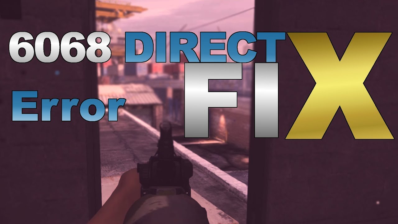 6068 UPDATED FIX-Modern Warfare Crash temporary Fix(6068,Freeze) - YouTube