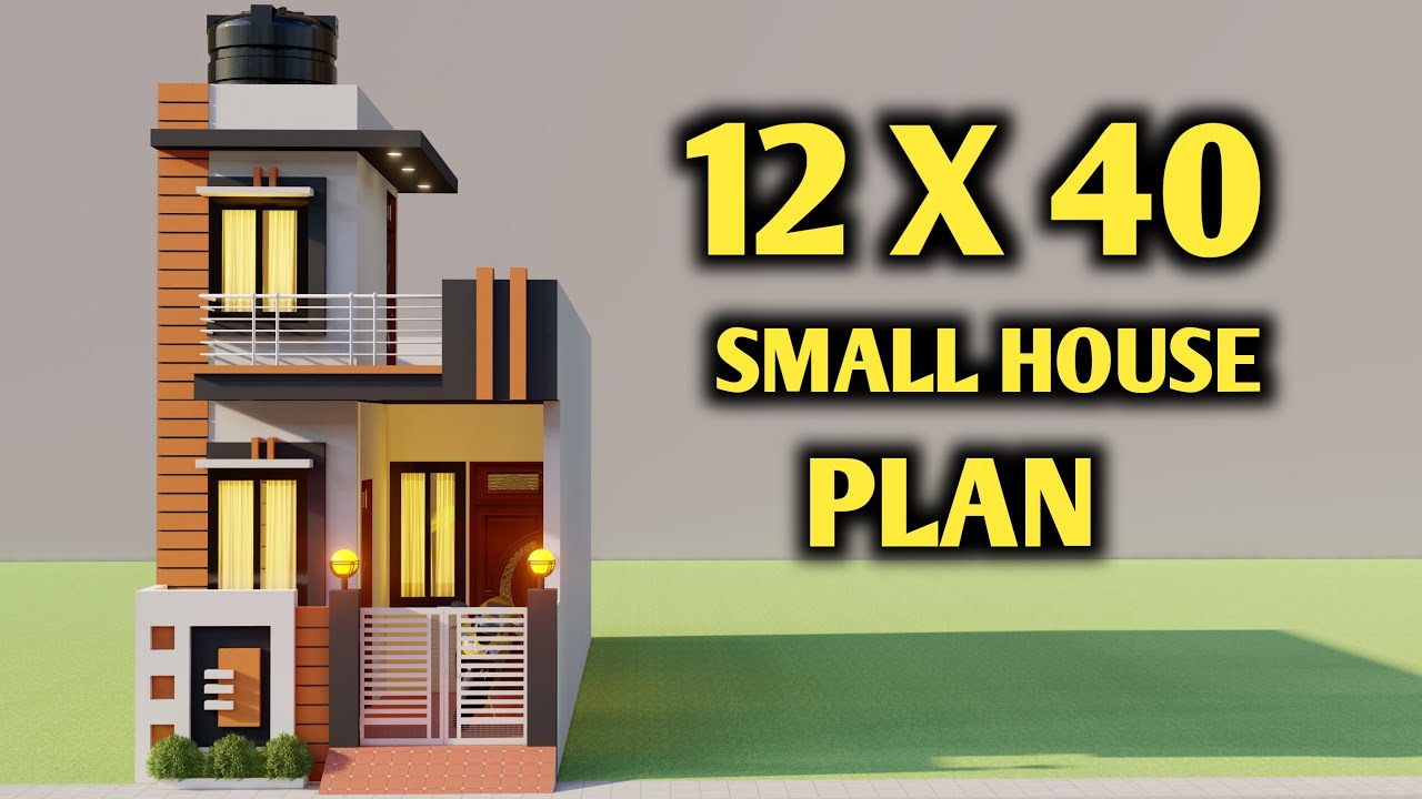 12x40 2 Bedroom House Elevation,Small 3D House Design - YouTube